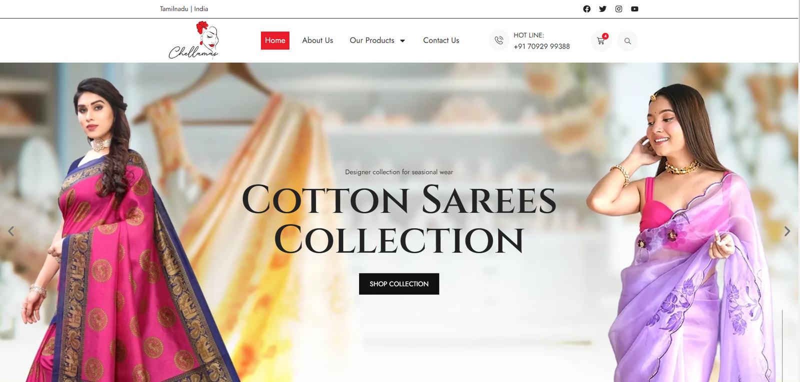 Cotton Sarees and Nighties - chellamas.com